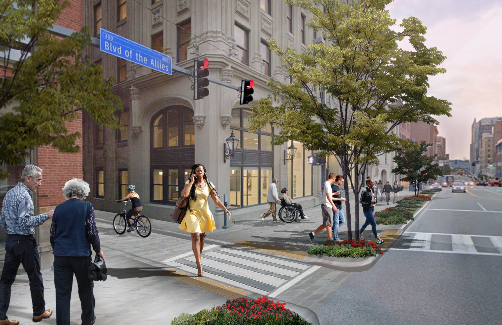 Sidewalks for all - Downtown Mobility Plan